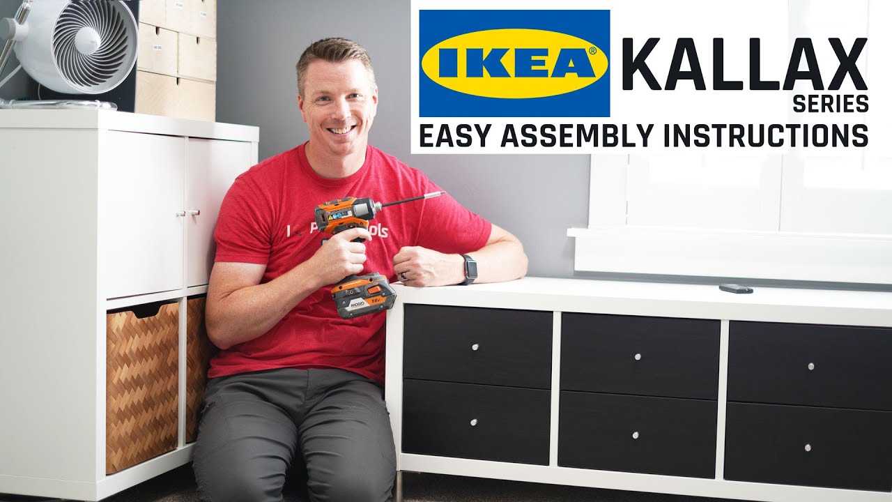 How to assemble IKEA Kallax series shelves