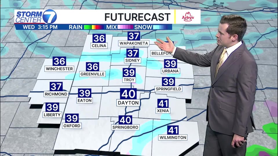 Monday evening forecast