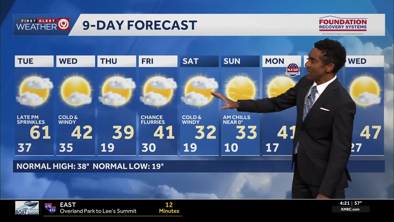 Kansas City weather: Tuesday afternoon will reach the 60s; rest of the ...