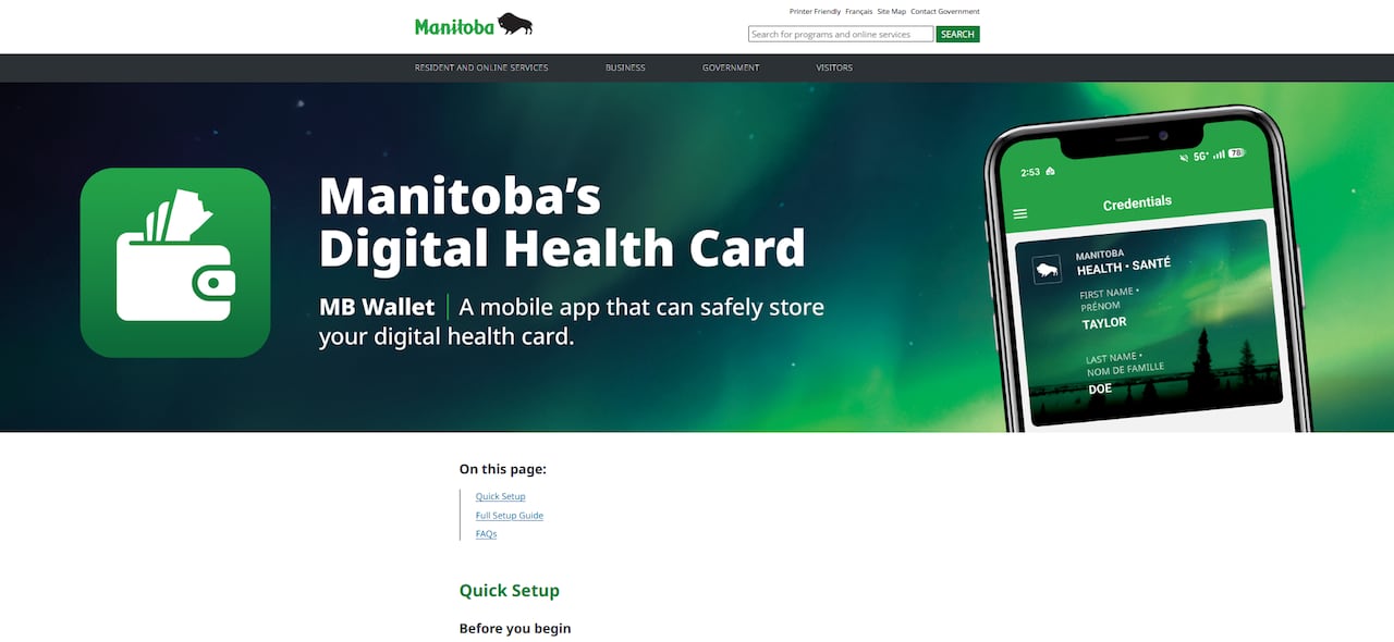 Digital health card now available for Manitobans
