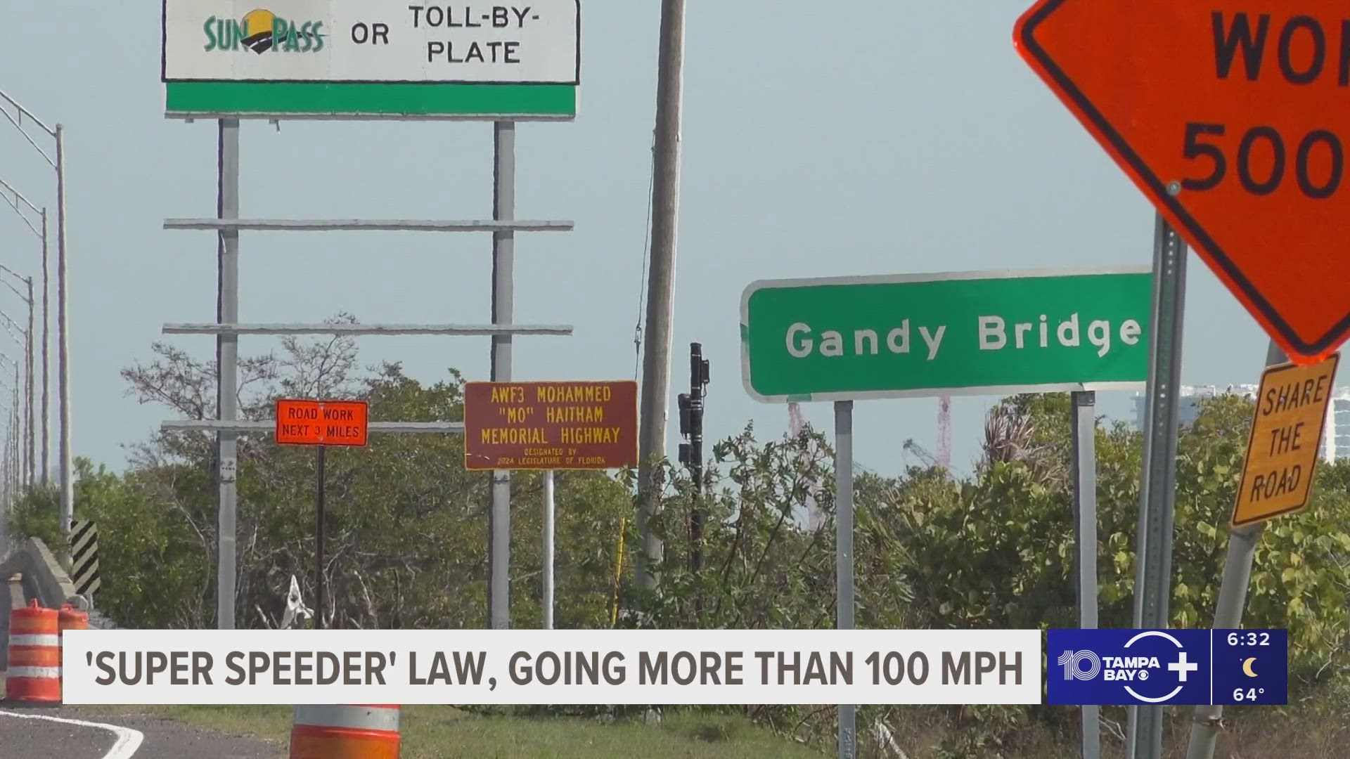 Tampa man freed on bond after 114 mph arrest on Gandy Bridge as Florida ...