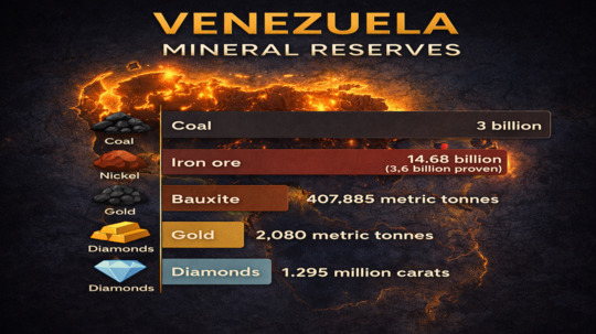 Venezuela - not just oil but a treasure of minerals, gold, and diamonds ...