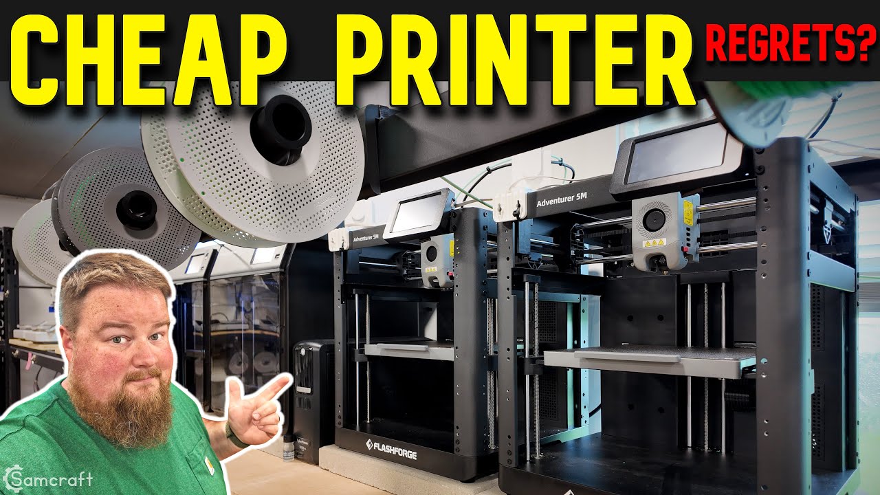 I built a print farm with cheap 3D printers! 🤖