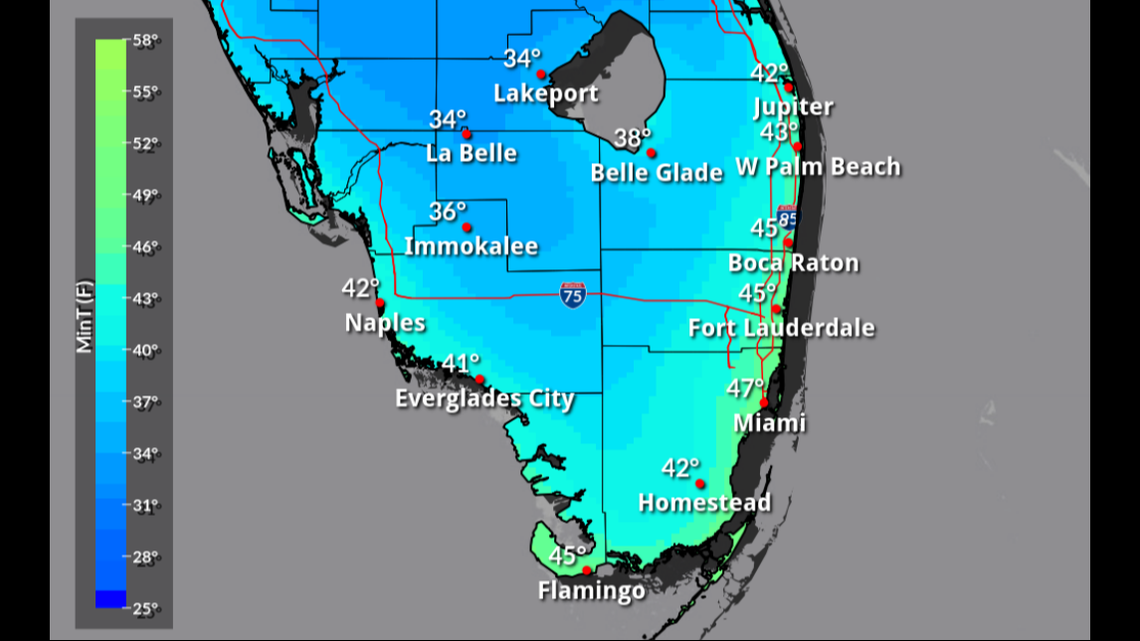 Cold front coming to South Florida in time for holiday weekend after ...