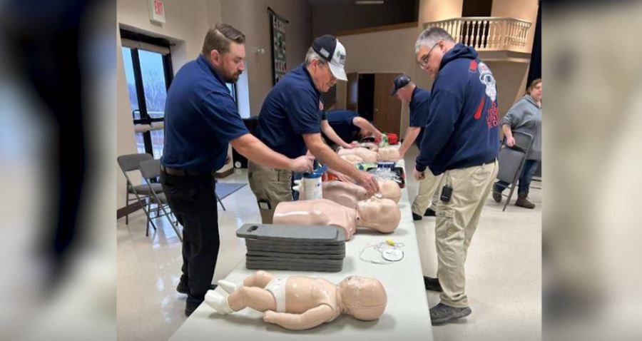 Small-town fire department learns new life saving skills over the weekend