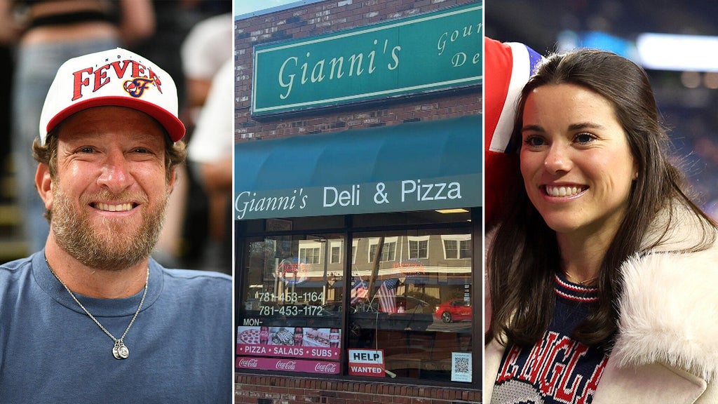Dave Portnoy pizza review with Drake Maye's wife Ann Michael brings ...