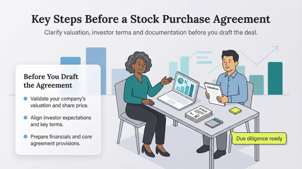 How to structure a stock purchase agreement (template)