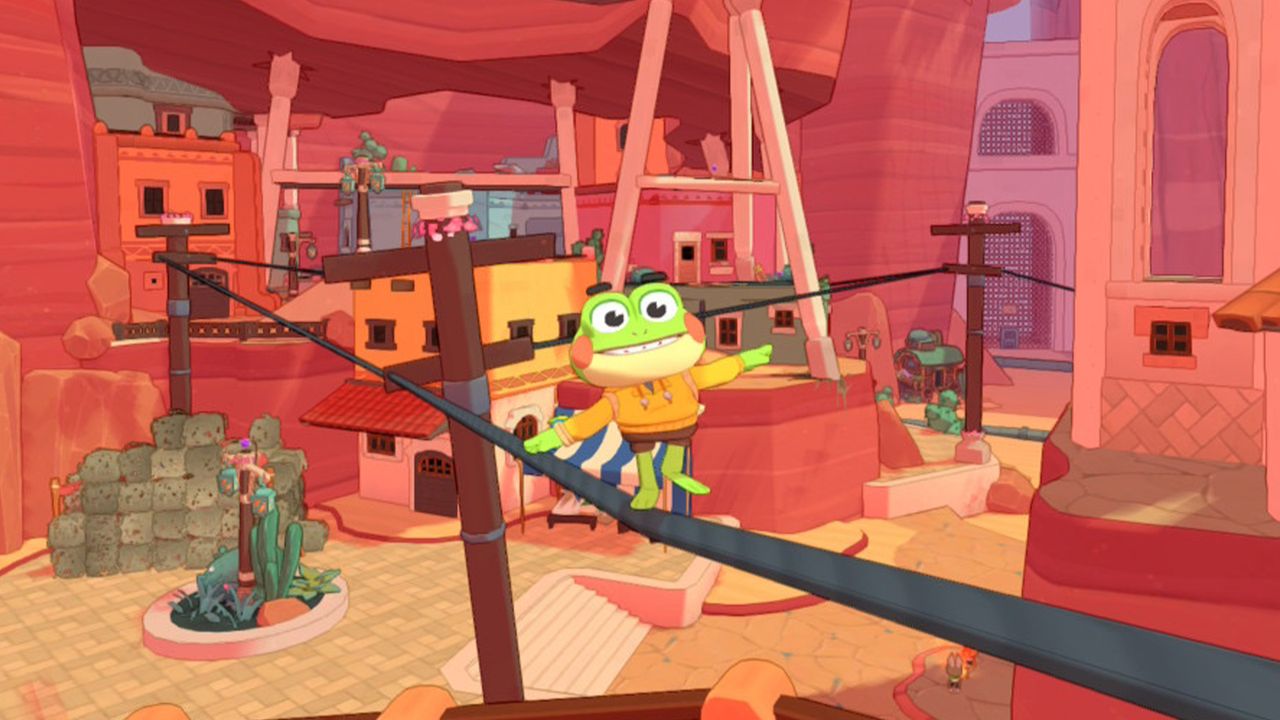 Big Hops review: This tongue-powered platformer almost joins the 3D greats