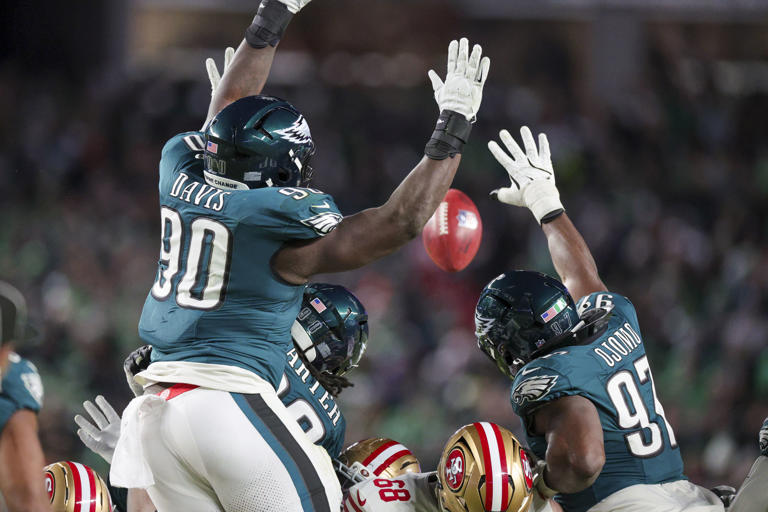 The defense propped the Eagles up all season. On Sunday, it bent, broke, and the 49ers advanced.