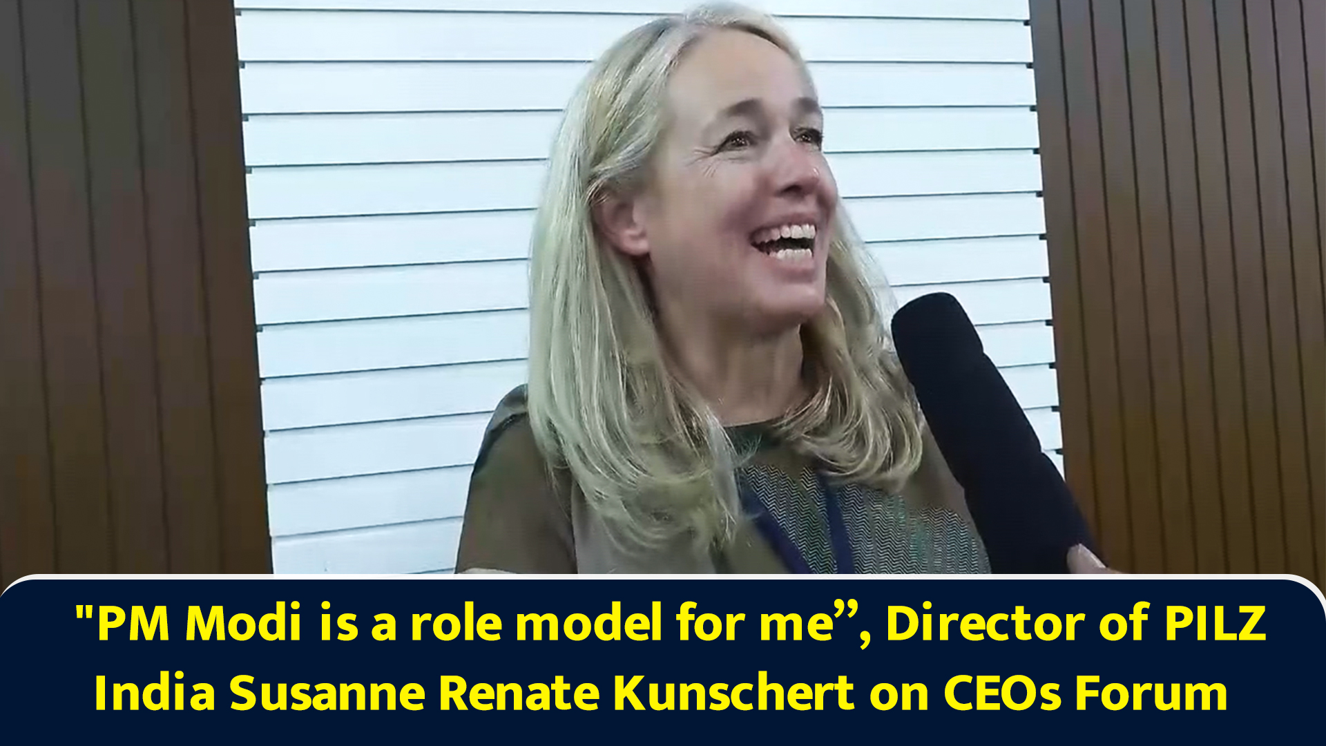 "PM Modi is a role model for me," director of PILZ India Susanne Renate ...