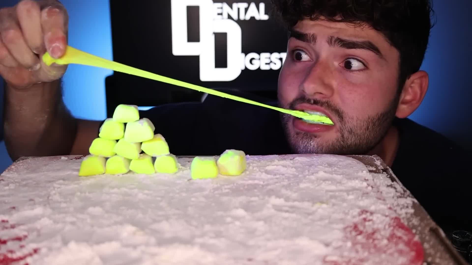 DIY glow in the dark bubble gum!