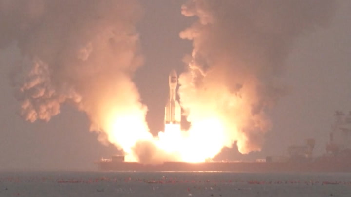 China launches Gravity-1 rocket from sea platform