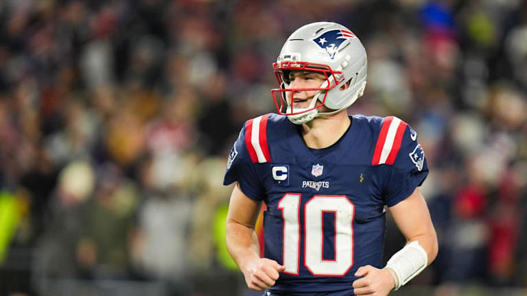Drake Maye almost forgets wife Ann after Patriots win, talking about ...