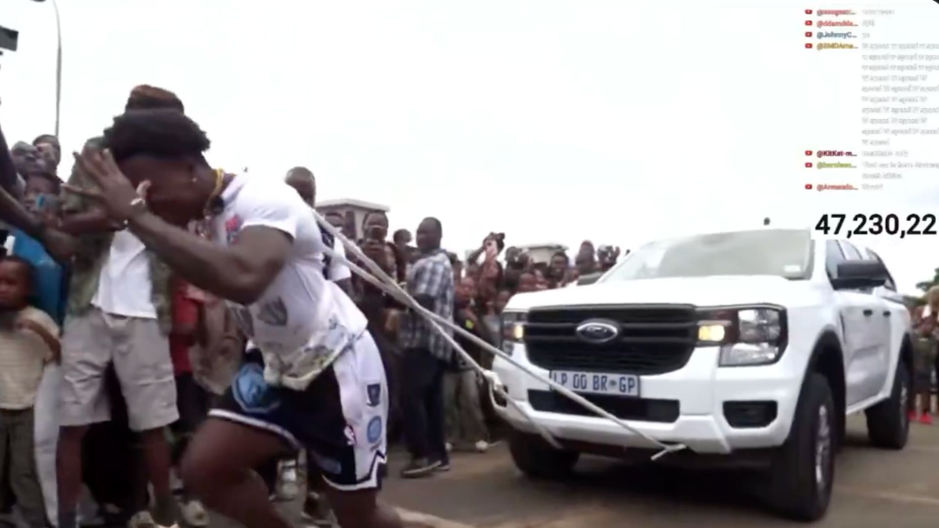 IShowSpeed Completes in African Car Pull Challenge