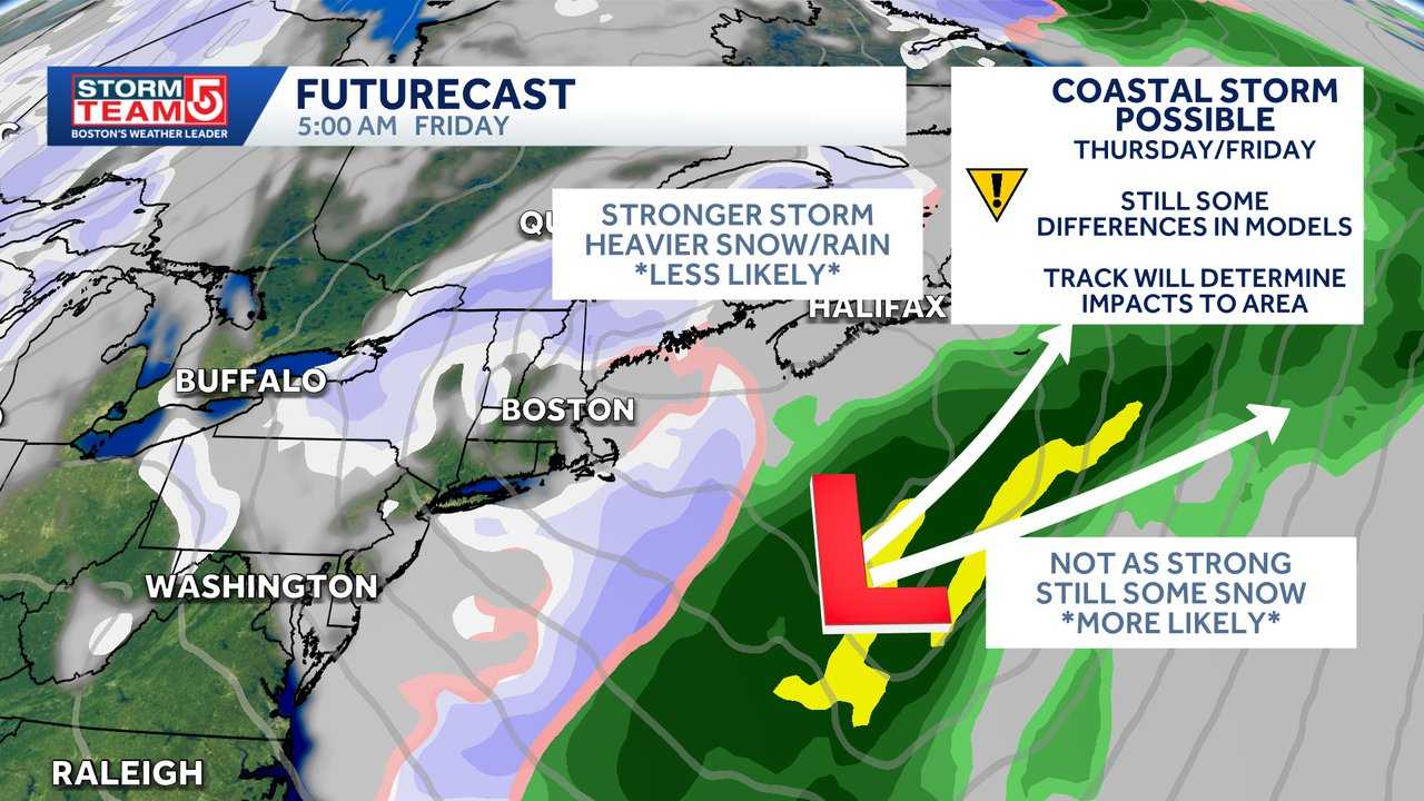 Possible late-week storm may bring snow, rain, wind to Massachusetts