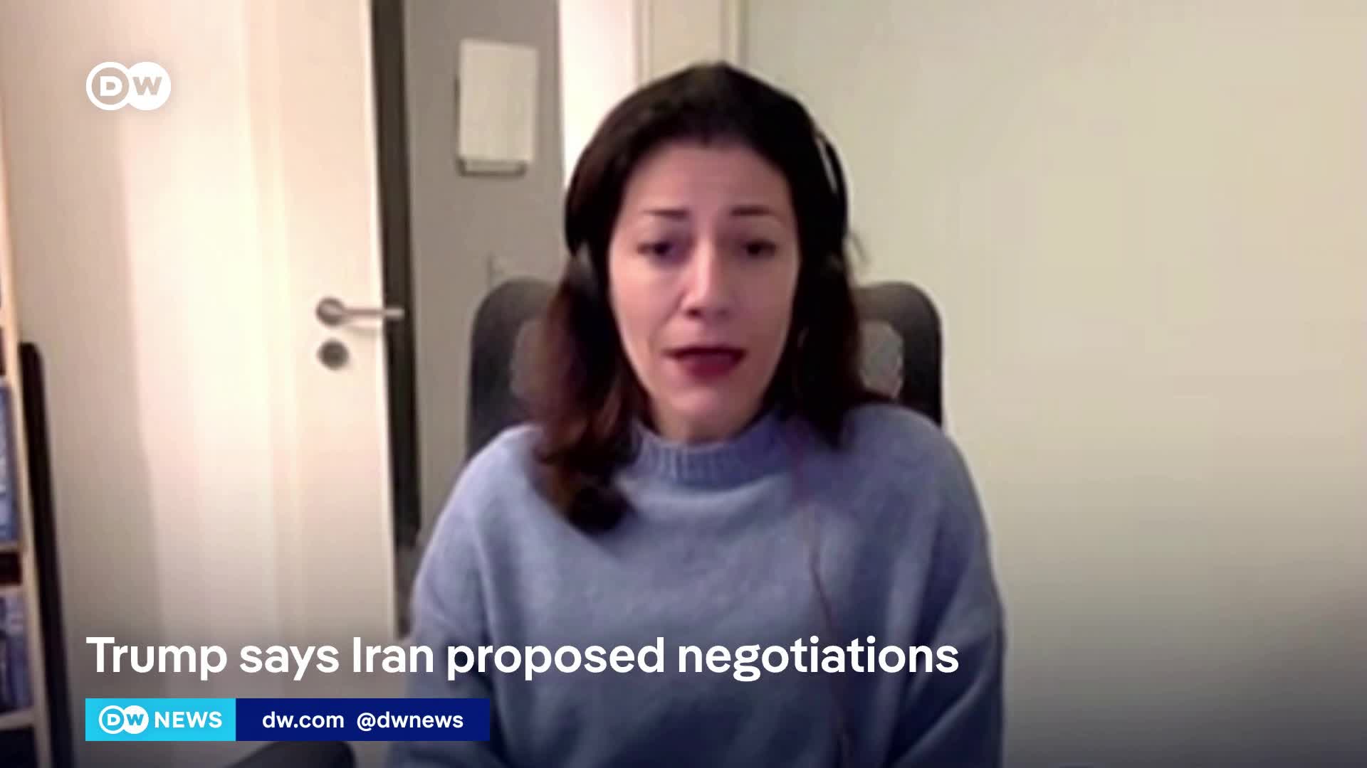 Trump says Iran wants to negotiate as death toll in protests rises