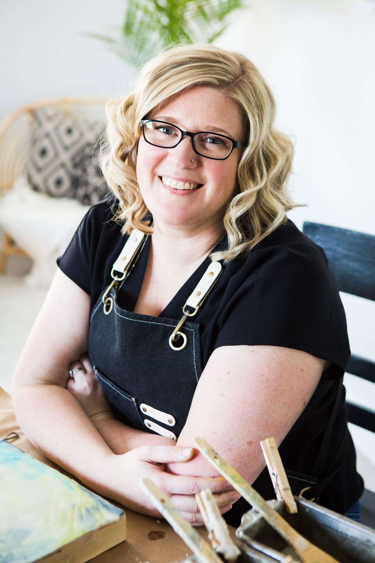 Artist Kristianne Tefft enjoys creating with encaustic painting