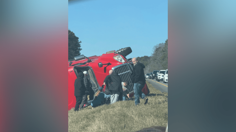 Off-duty LSU police officer rescues truck driver in Alabama crash