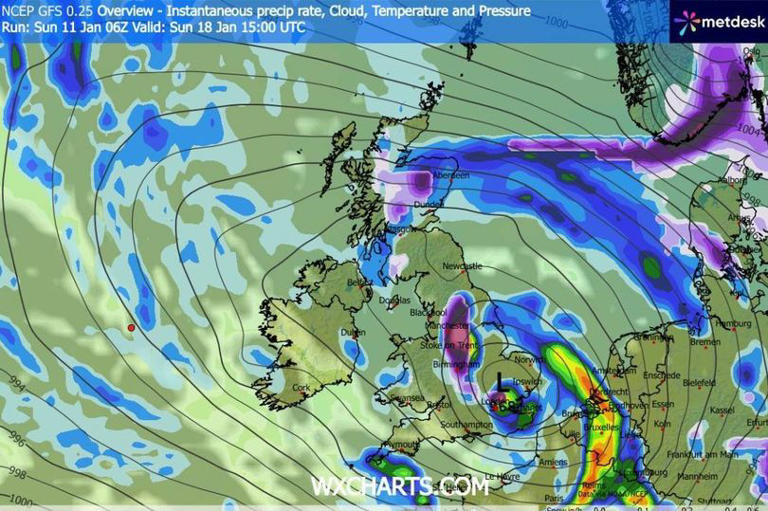 UK snow forecast maps reveal monster storm bringing up to 10 inches ...