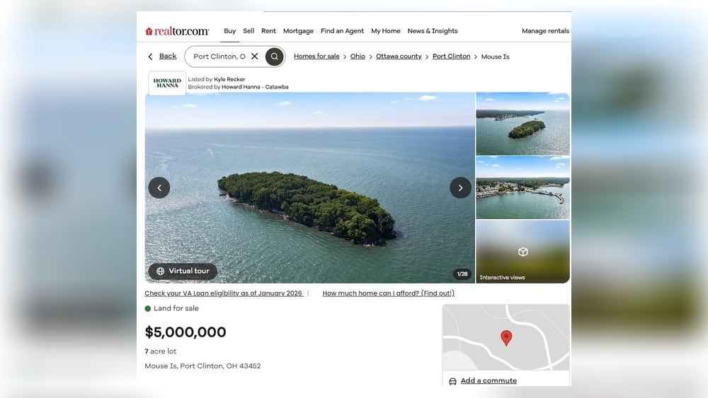 Private island once owned by US president for sale in Ohio