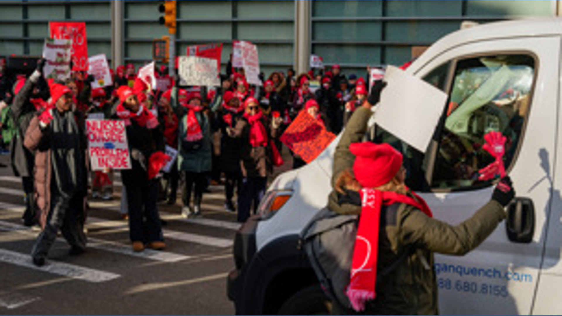 Nurses at New York hospitals go on strike