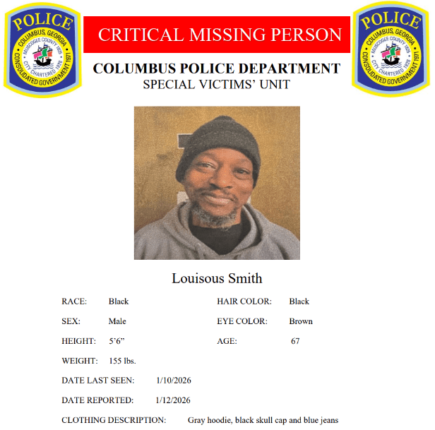 Columbus police searching for critically missing 67-year-old man