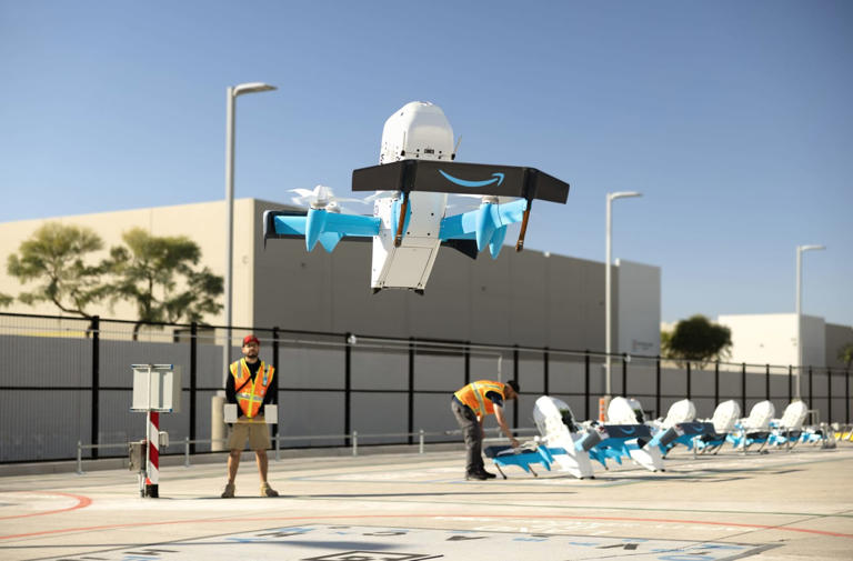 Amazon testing drone flights in UK ahead of 2026 air delivery launch