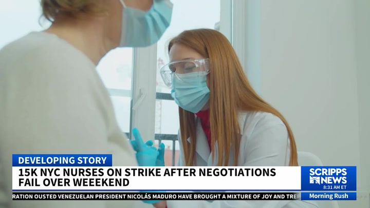 NYC nurses strike for safer conditions amid flu season