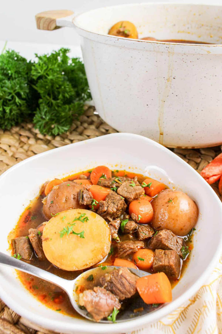 Hearty brisket beef stew