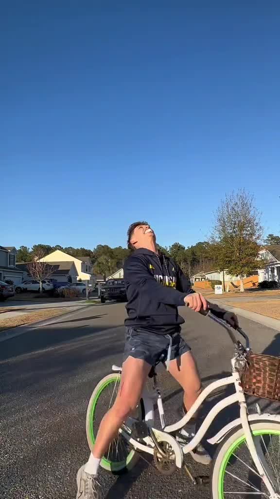 Marshmallow bike trick ends with an unexpected crash