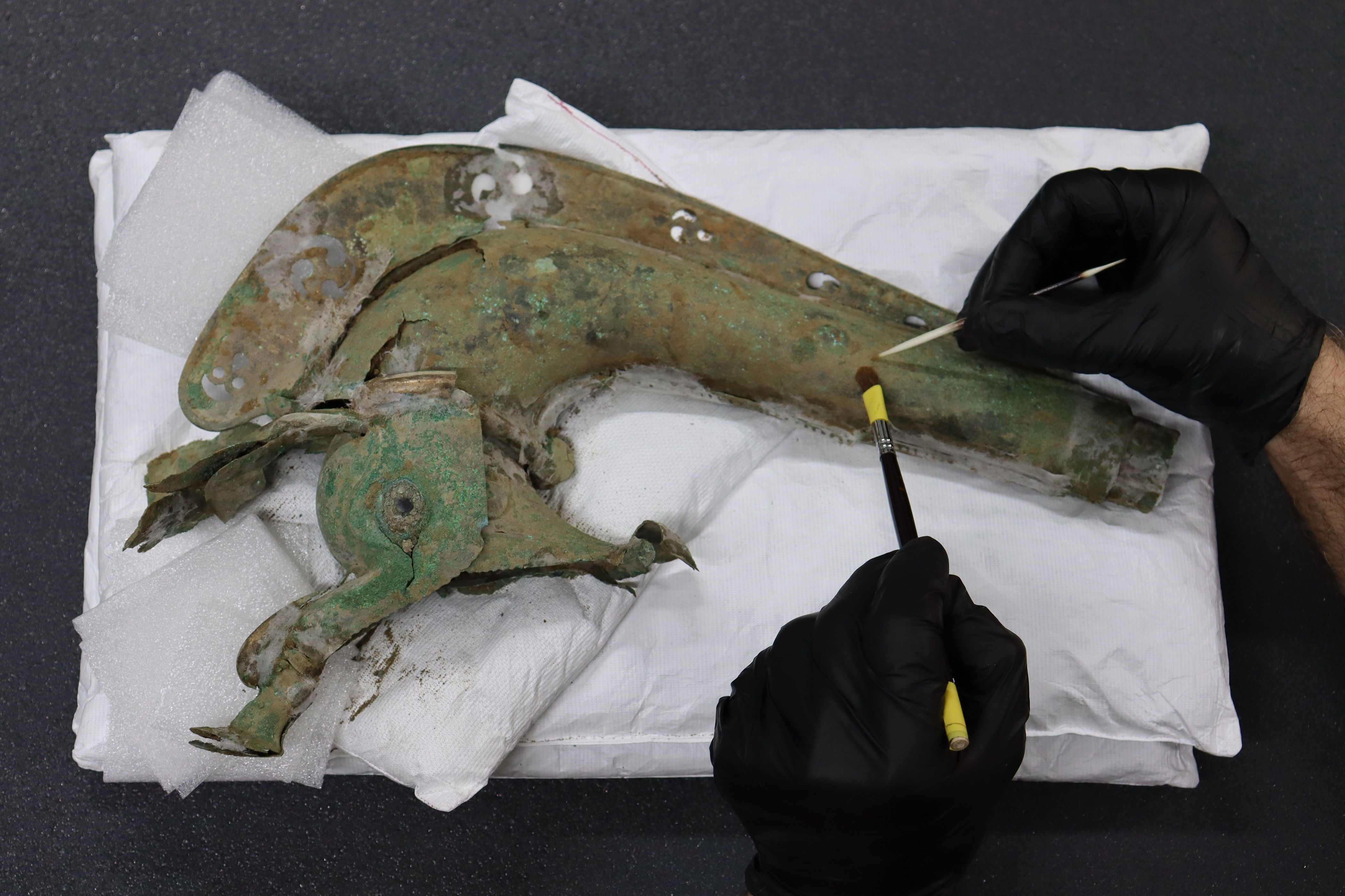 Archaeologists unearth ancient war trumpet that once struck fear in the ...