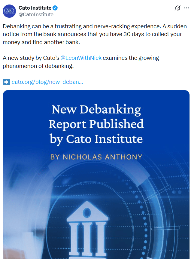 Un rapport accuse le gouvernement américain d’orchestrer la débancarisation