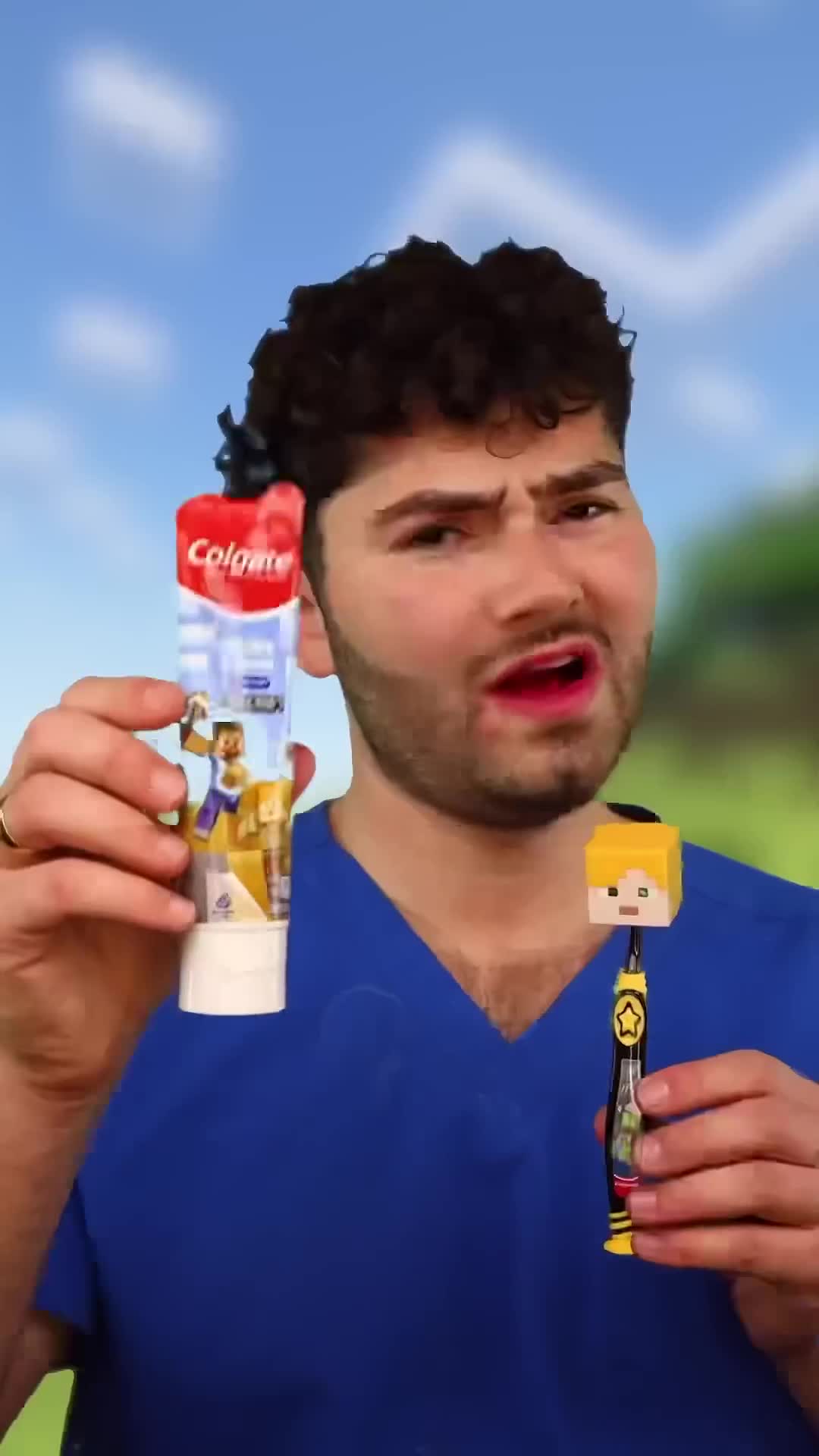 Minecraft toothbrush routine ASMR!