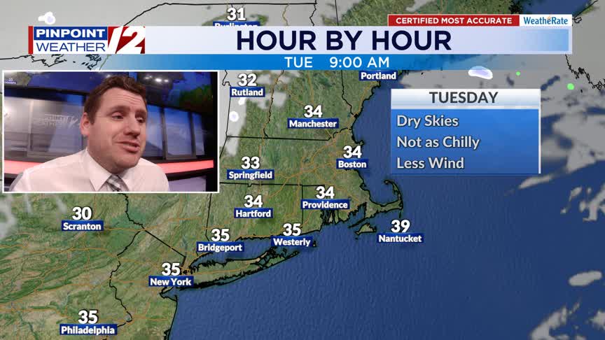 WPRI 12 weather now 1/12/26: Gusty and cold rest of today
