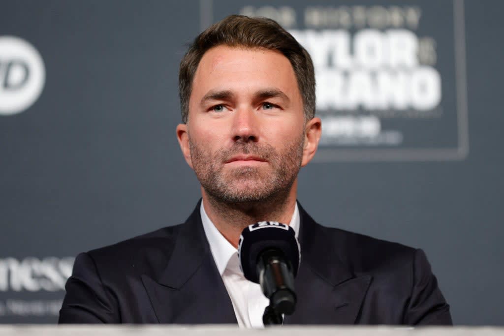Eddie Hearn hits out at Dana White as promoter stakes historic boxing claim