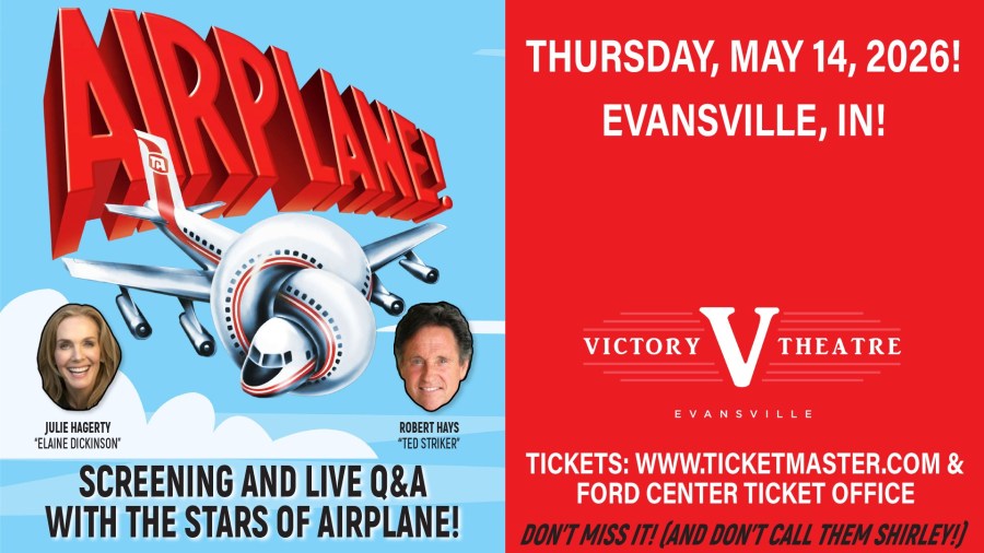 Airplane! charting course for Victory Theatre