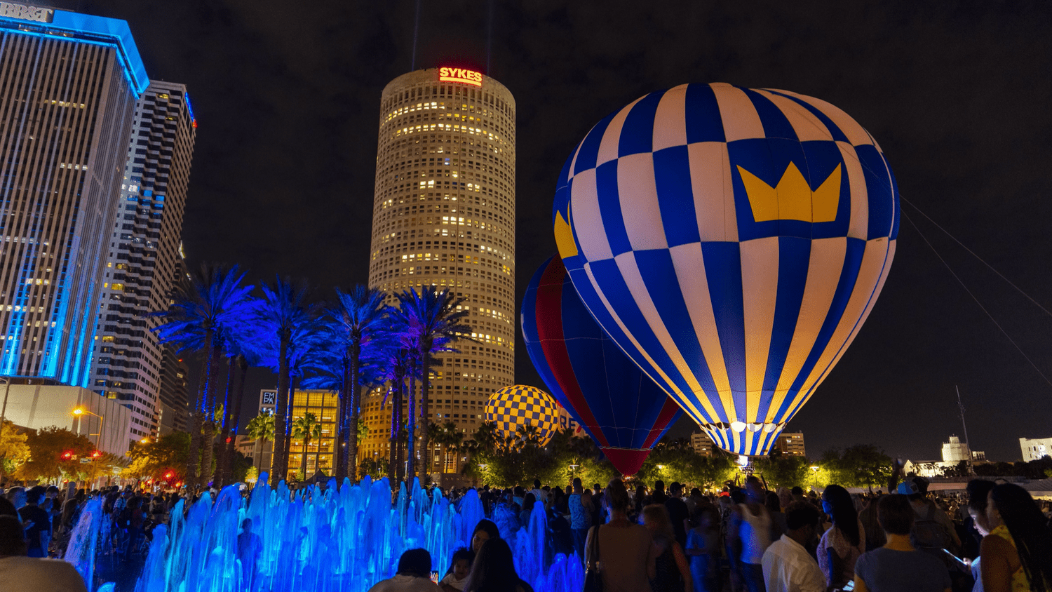 Riverfest hot air balloon glow, Tampa