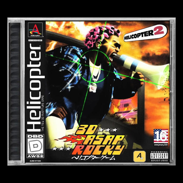 Watch A$AP Rocky fly through a dystopian riot in new “Helicopter$” video