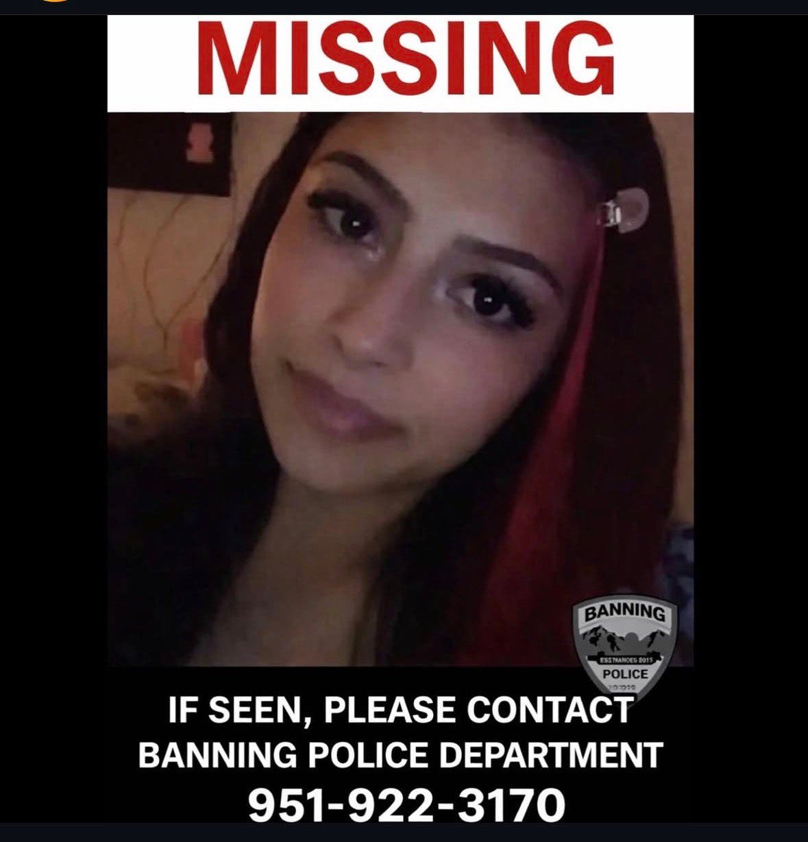 Missing Teen Sought In RivCo: Last Seen In Banning, Have You Seen Juliet?