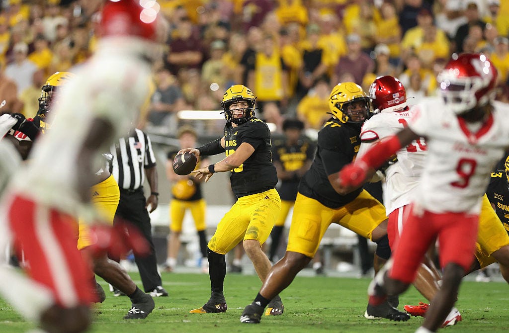 LSU football lands top QB transfer Sam Leavitt from Arizona State; here ...