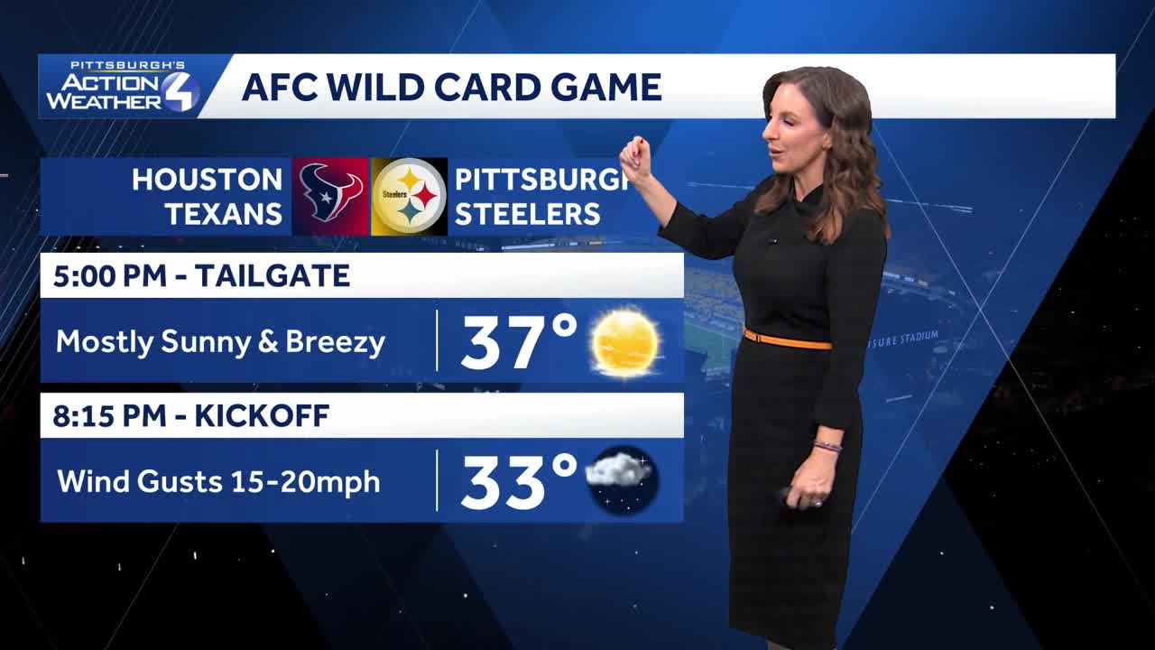 Dry, cool, and breezy for the Steelers game