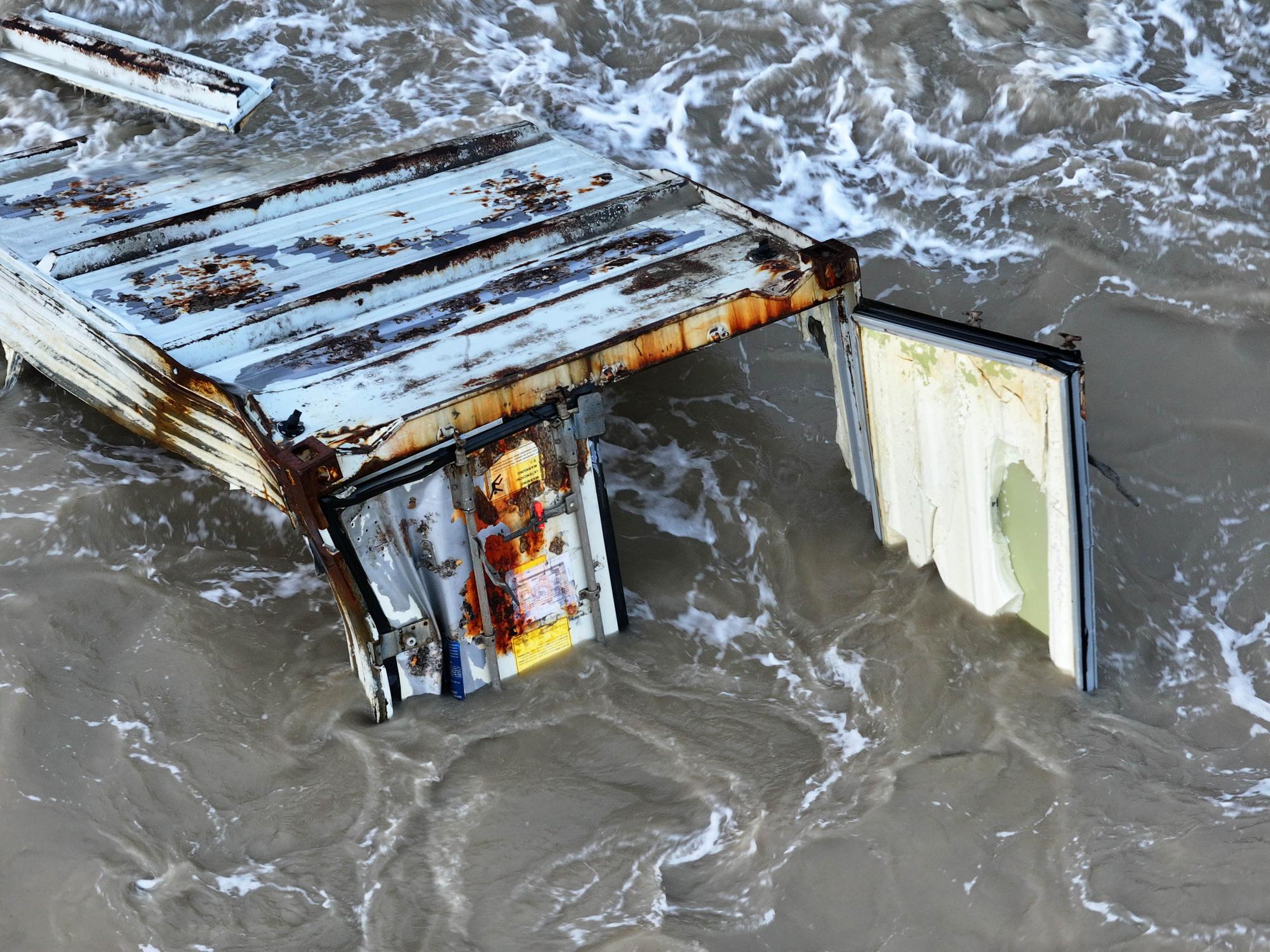 Council responds after new shipping container washes up on Bognor beach