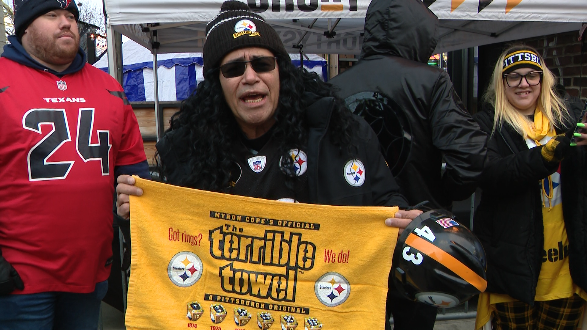 Steelers and Texans fans wake up early to be on ESPN's 'First Take' in ...