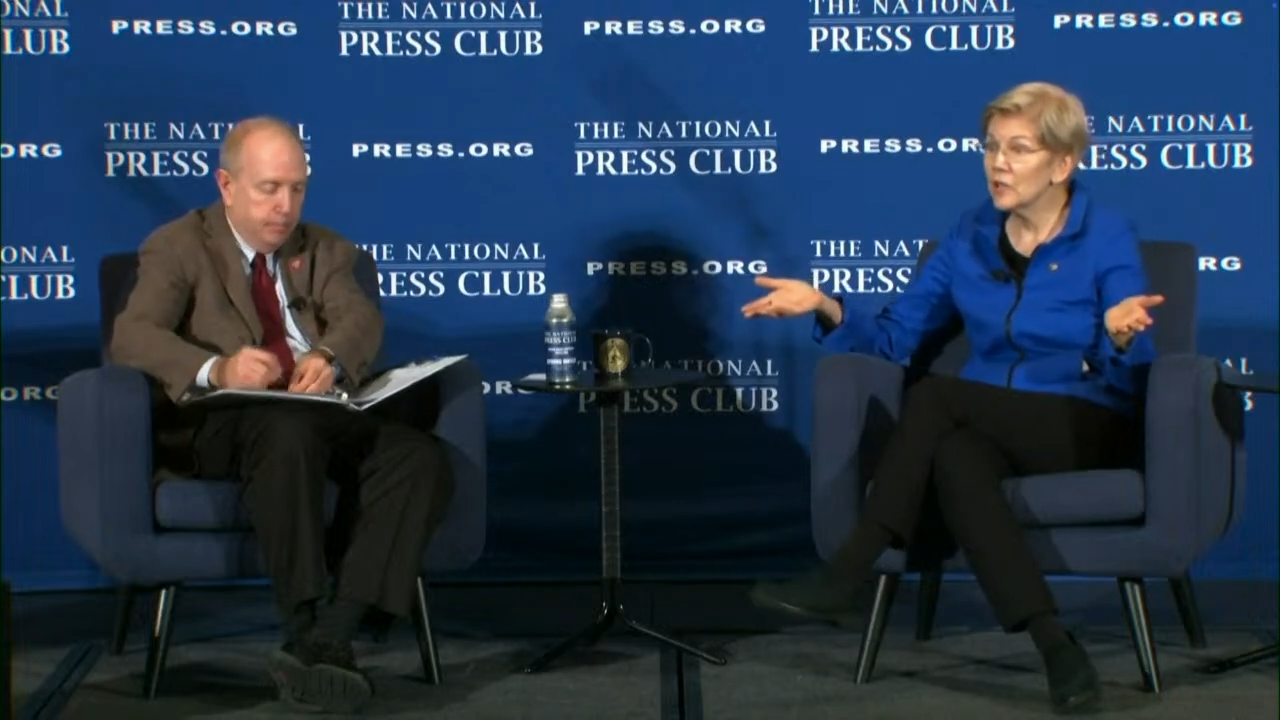 'Where's he been since then?': Elizabeth Warren mocks Trump for taking ...