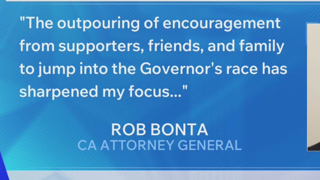 California Attorney General Rob Bonta will not run for governor in 2026