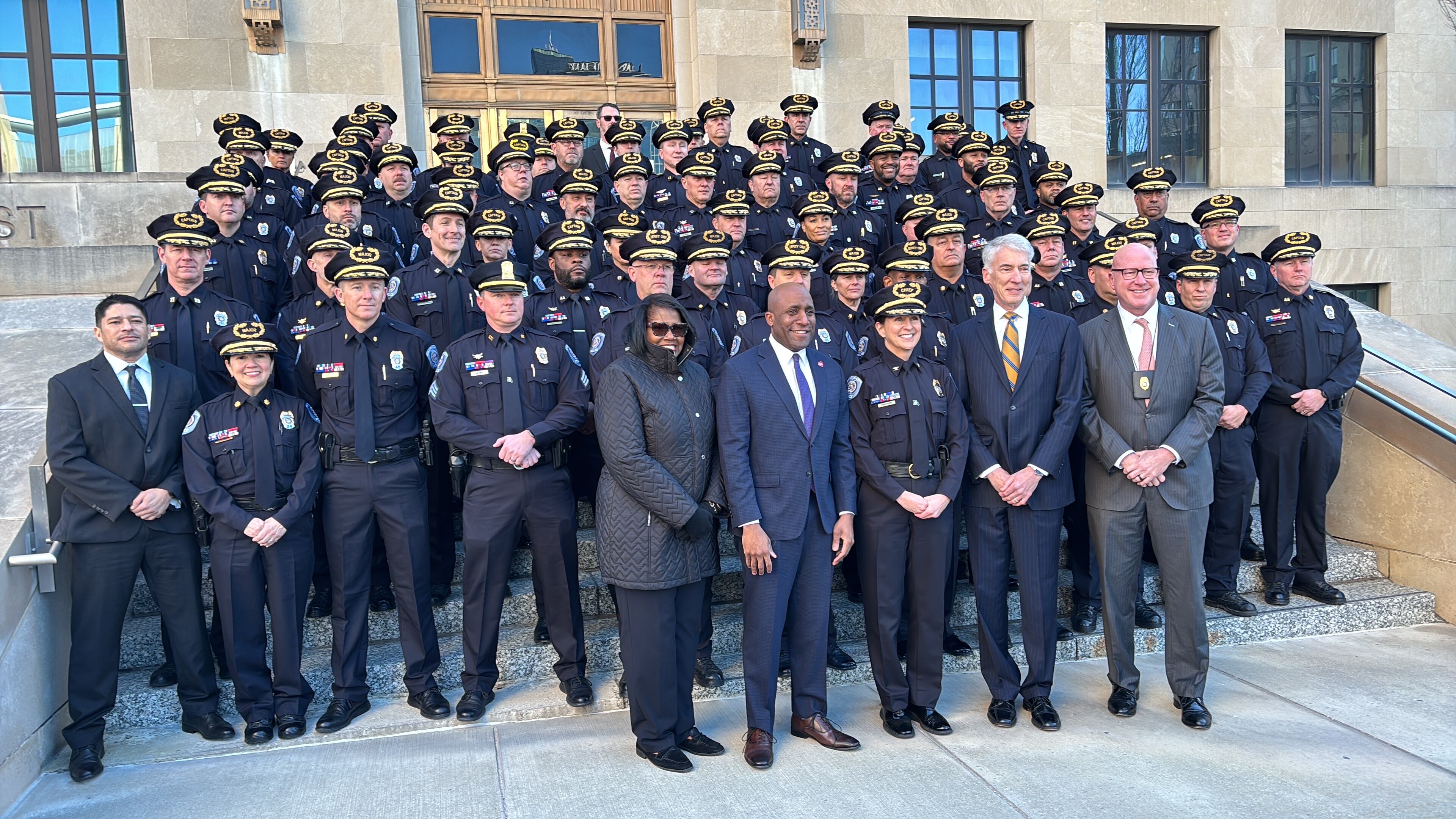 KCPD unveils new navy blue officer uniforms with an ode to its past