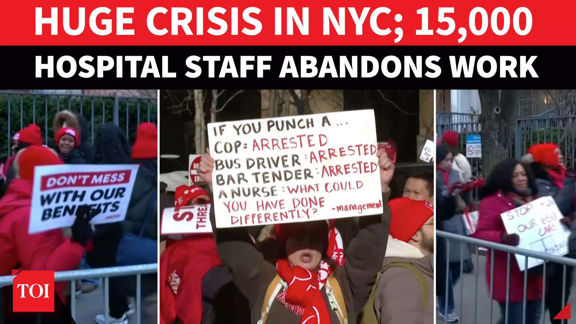 New York City hospitals paralysed; 15,000 nurses abandon job, hit ...