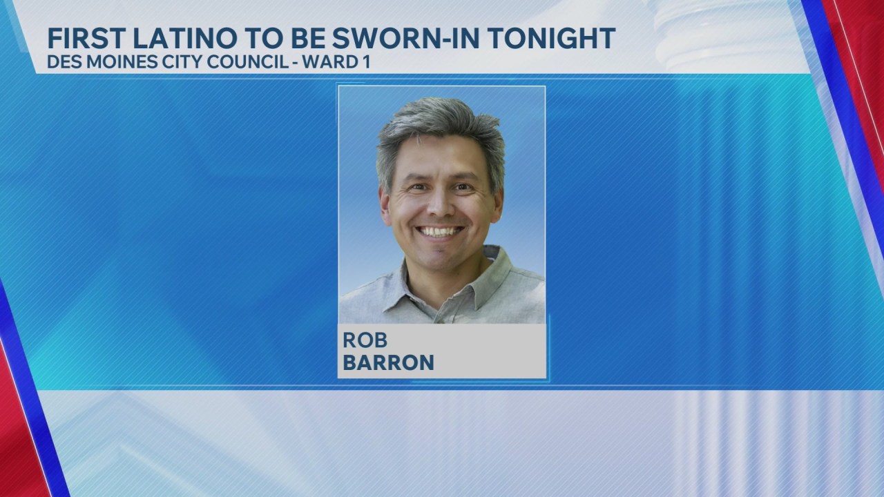 Rob Barron to be sworn in as Des Moines City Council’s first Latino member