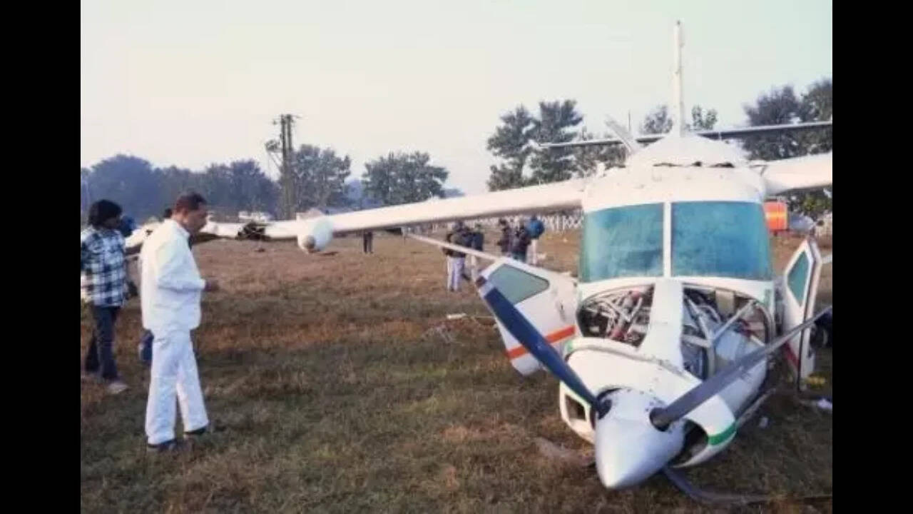 Rourkela plane forced-landing: Minister visits site, promises safety probe