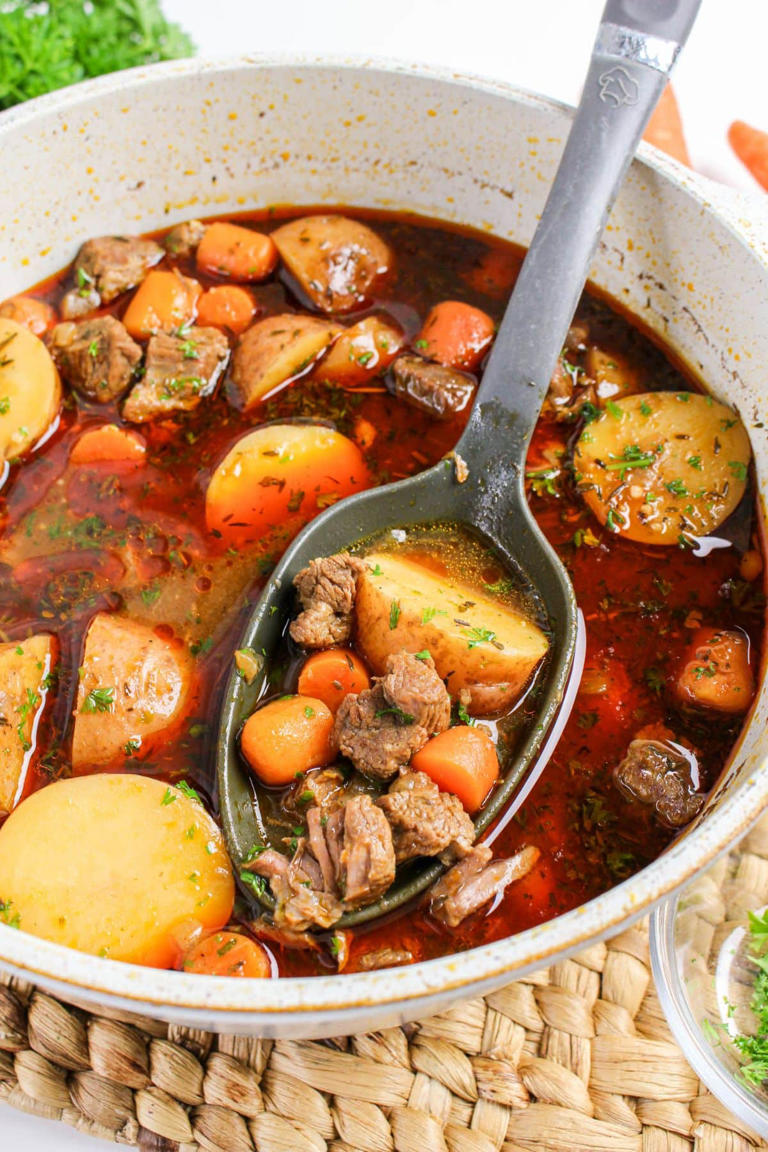 Hearty brisket beef stew